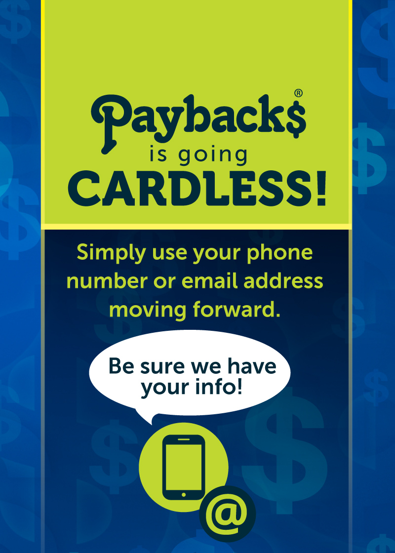 T-BONES Great American Eatery: Payback$ is Going Cardless!