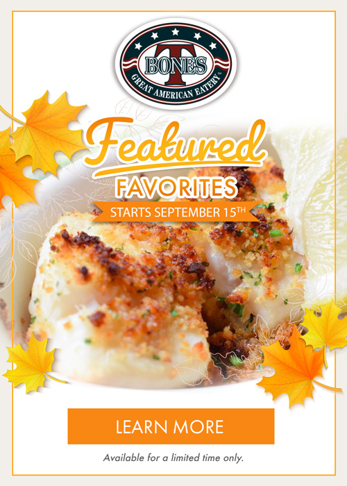 T-BONES Great American Eatery: Promotions